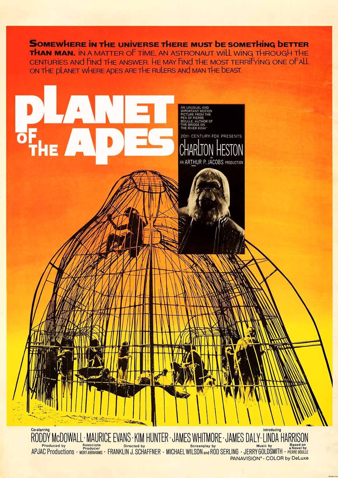 Planet of the Apes 1968 Movie POSTER PRINT A5-A1 Cult 60s 70s Sci-fi ...