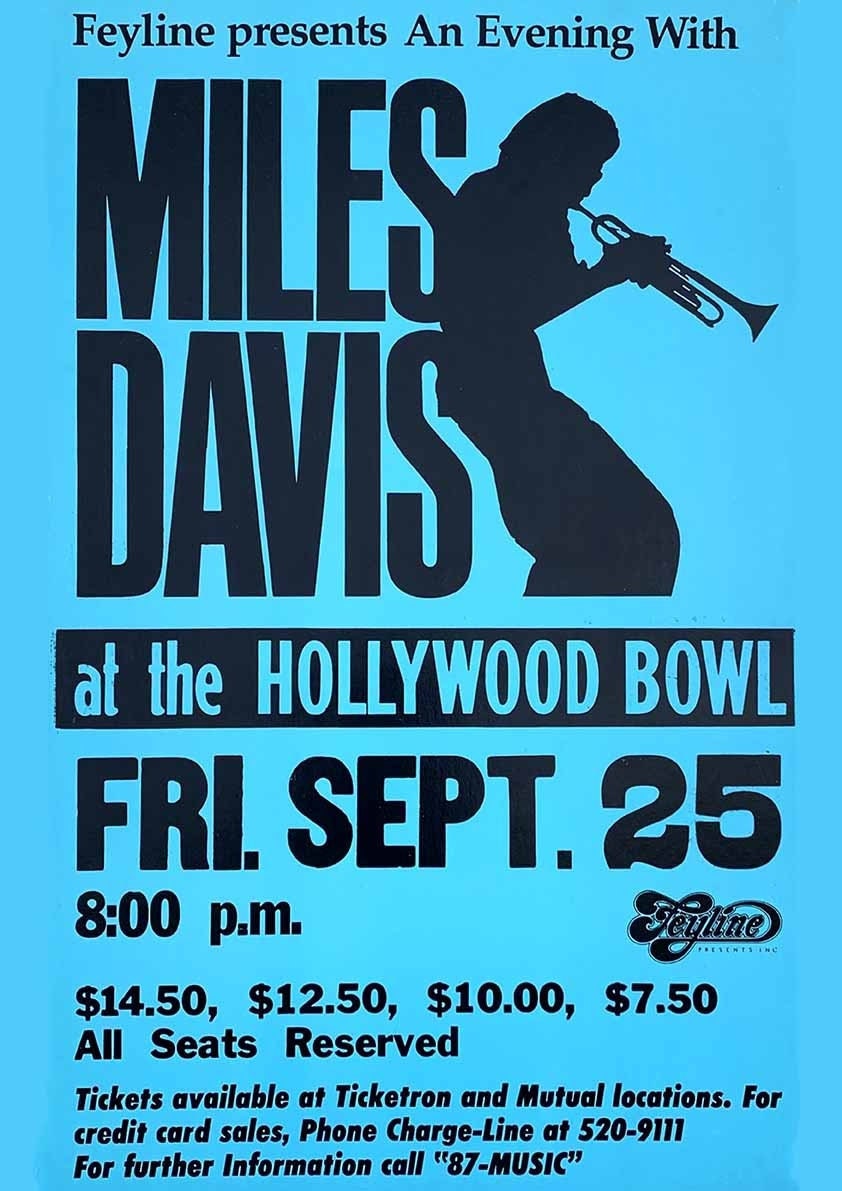 Miles Davis Concert Poster