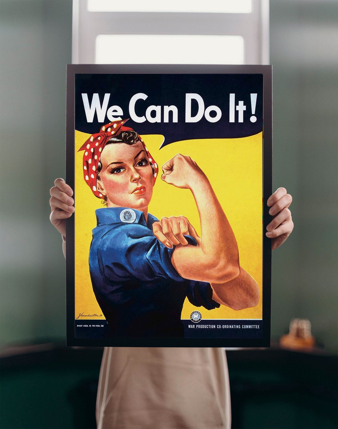 We Can Do It WW2 POSTER PRINT A5-A1 War Time Propaganda Female Empowerment Women Vintage Wall ...