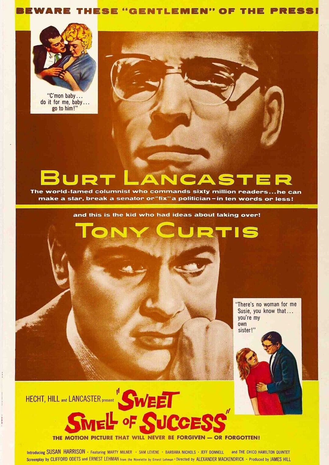 Sweet Smell of Success Movie Poster Print: 1957 Classic Noir Film - Etsy