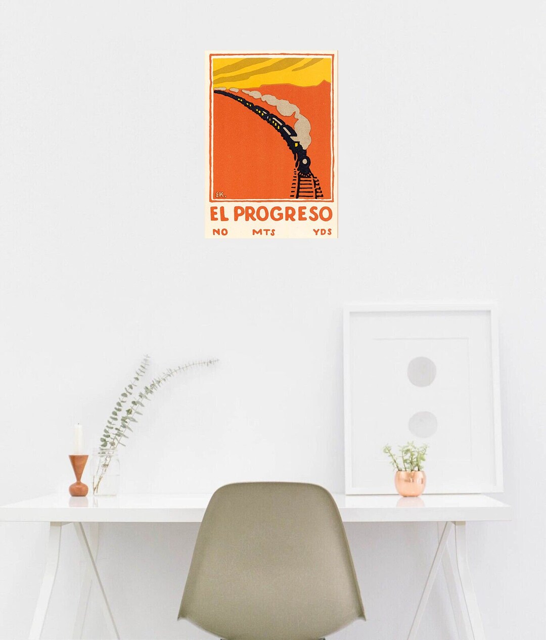 El Progresso 1916 POSTER PRINT A5-A1 E. Mcknight Kauffer Vintage Advert ...