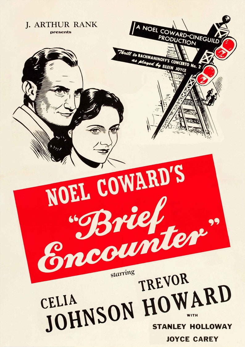 Brief Encounter 1945 Movie POSTER PRINT A5-A1 Classic British Cinema ...