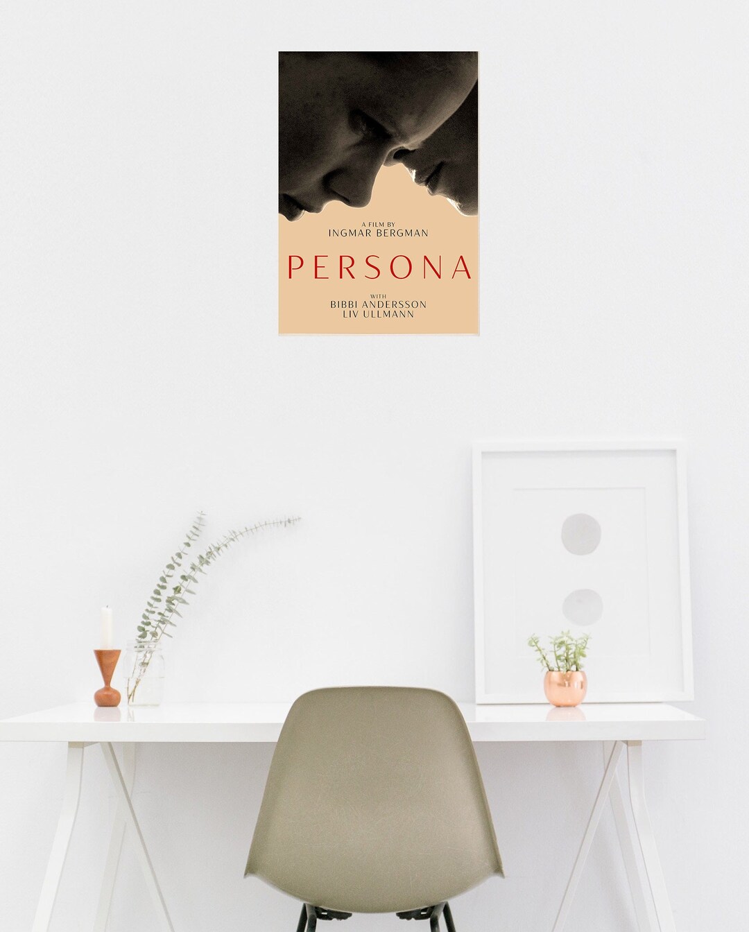 Persona 1966 Movie POSTER PRINT A5 A1 60s Bergman Swedish Classic ...