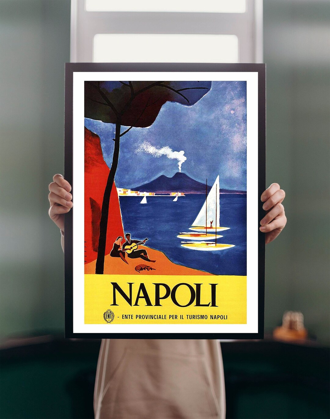 Napoli Vintage Italian POSTER PRINT A5-A1 60s Advert Wall Art Travel ...