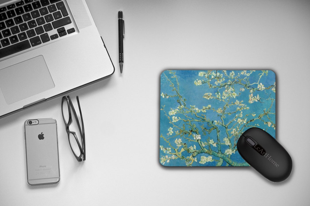 Mouse Pad Vincent Van Gogh Fine Art Mouse Pad Almond Blossom Computer ...
