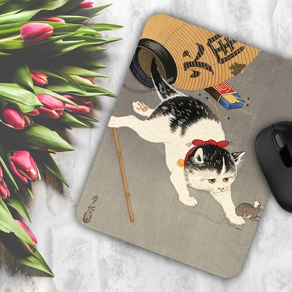 Cat Mouse Pad - Etsy