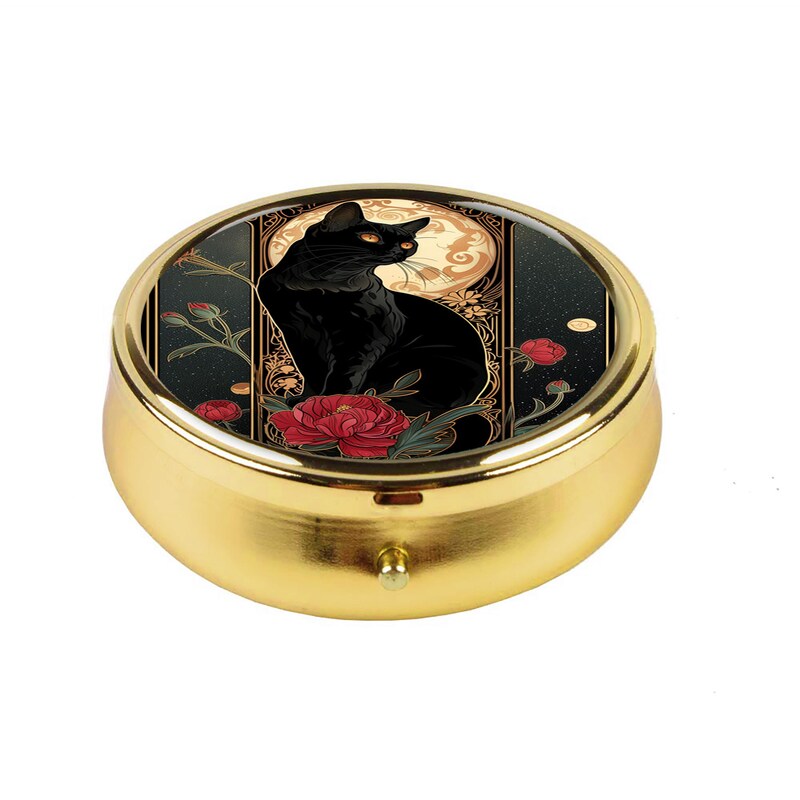 Cat Pill Box - Etsy