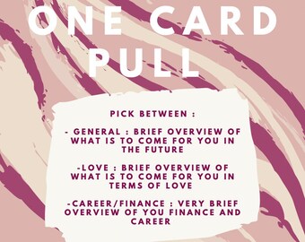 One Pull Card | Etsy