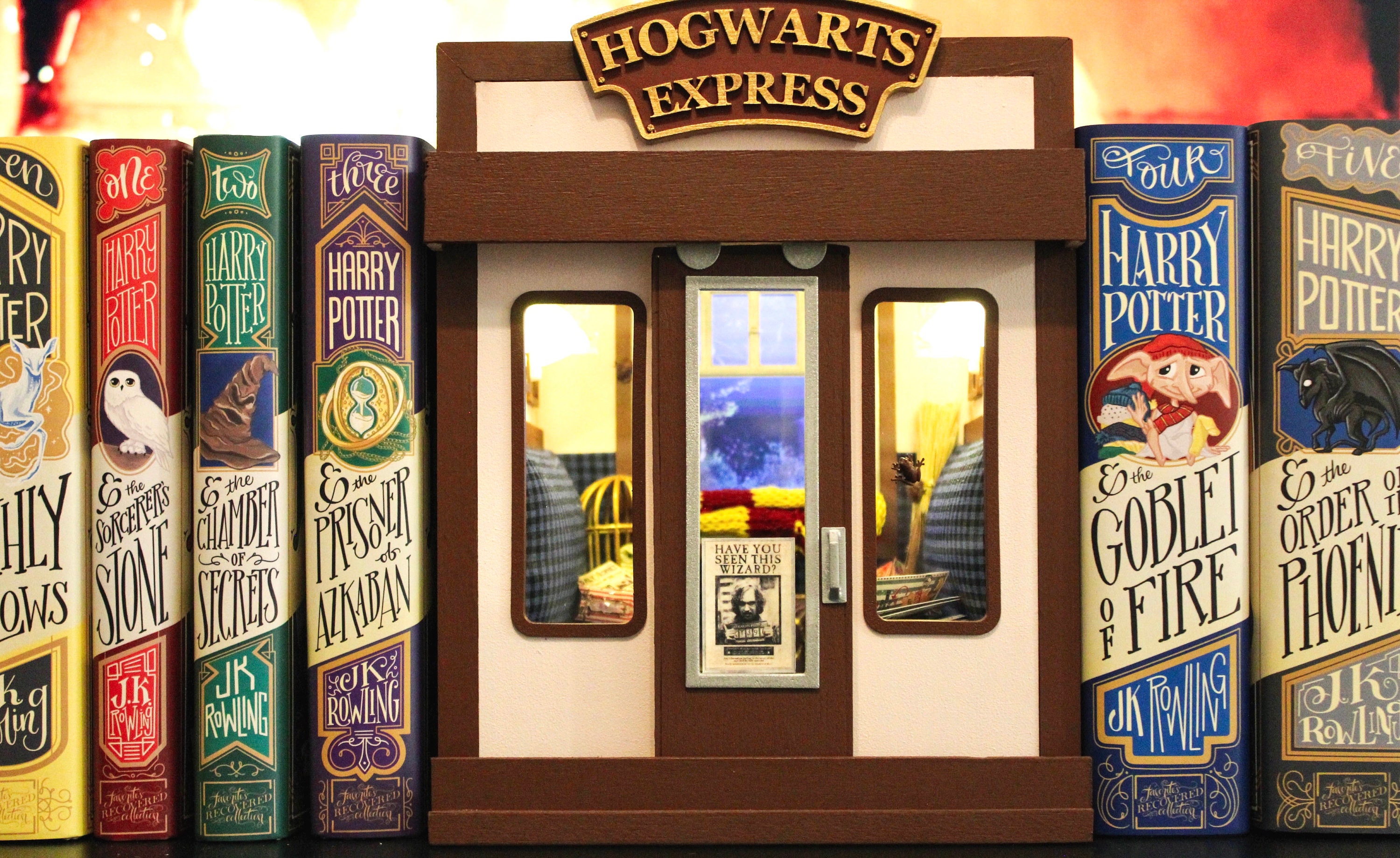Digital Version of Hogwarts Express Inspired Booknook, Shelf Insert ...