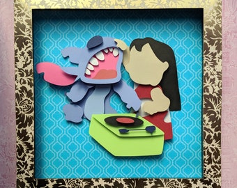 Lilo and Stitch Shadow Box - Etsy