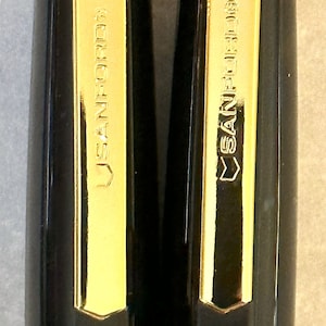 Sanford Phd Pen & Pencil Set: 18K Gold-plated, Gloss Black, Boxed - Etsy