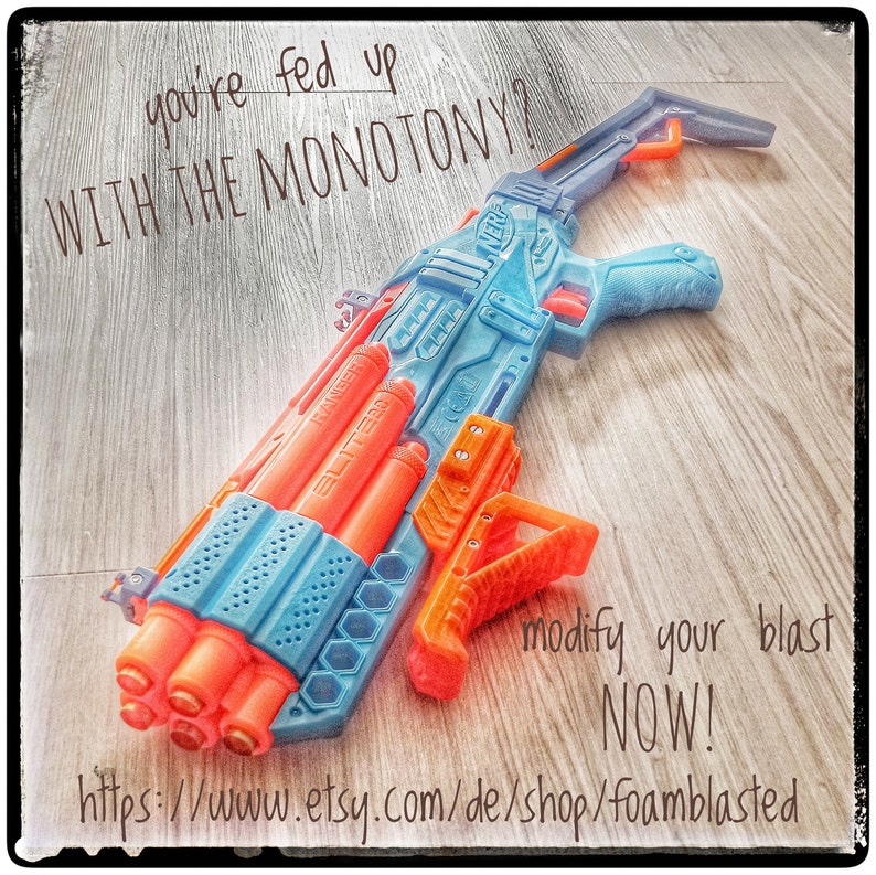 3D Printable Mod Parts for Nerf Elite 2.0 Ranger Digital STL - Etsy