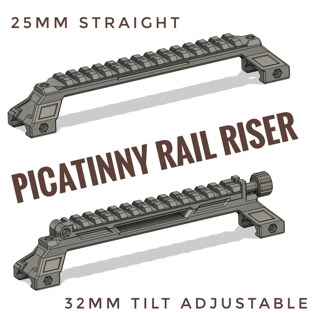 3D Printable Picatinny Rail Riser Digital STL Files Only Active - Etsy