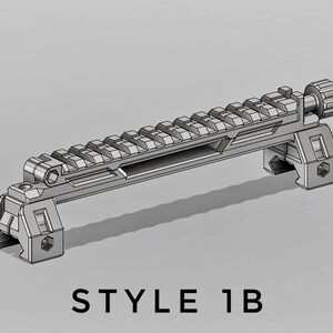 3D Printable Picatinny Rail Riser Different Types Digital STL Files ...