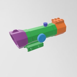 3D Printable Cosmetic Scope for Picatinny Tactical Rails Digital STL ...