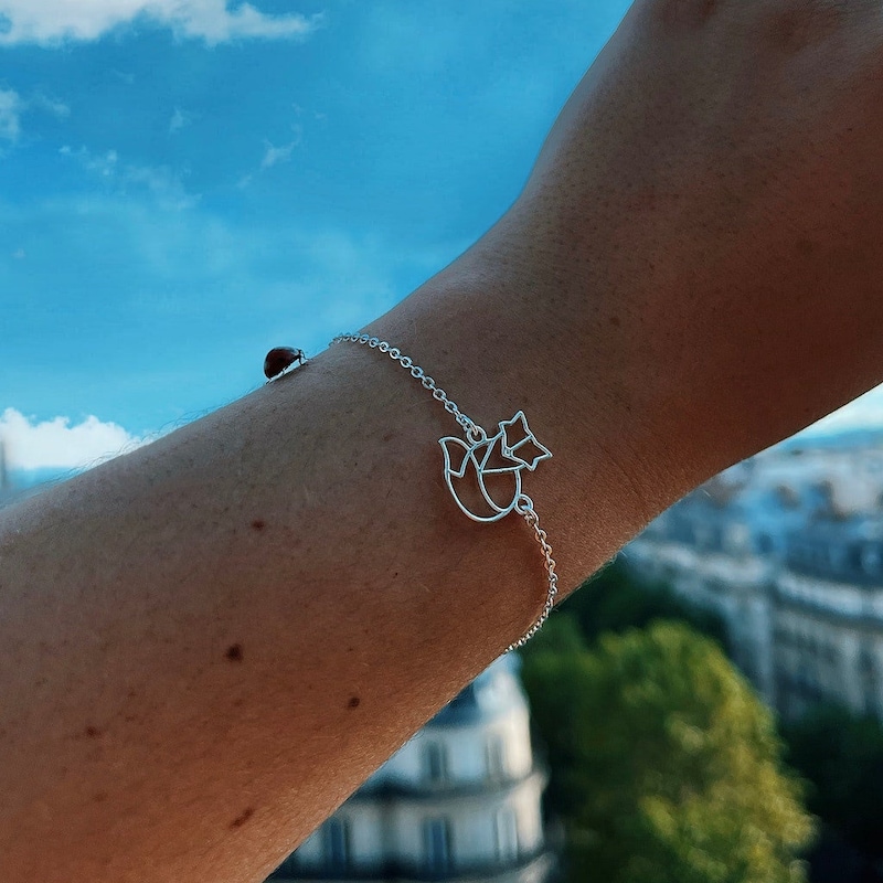 Fox Chain Silver Bracelet - Etsy