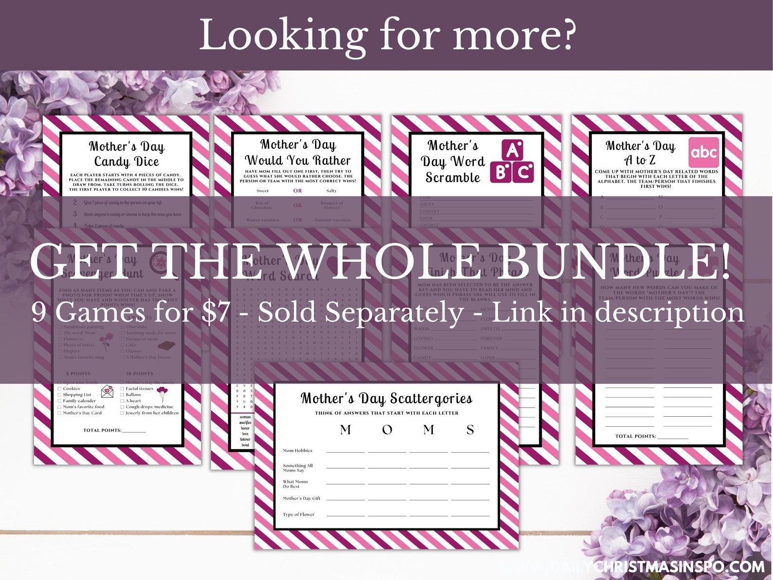 Mother's Day Scavenger Hunt Game | Printable Mothers Scavenger Hunt ...