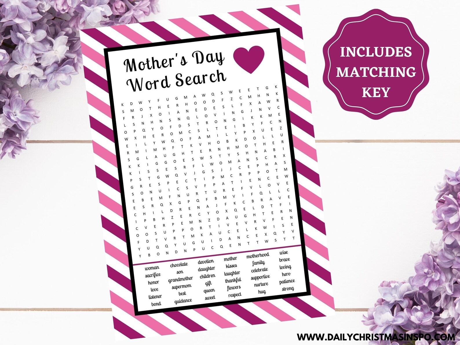 Mother's Day Word Search Game | Printable Mothers Day Word Find Game ...