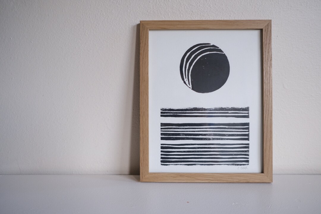 Modern Block Print Artwork - Etsy