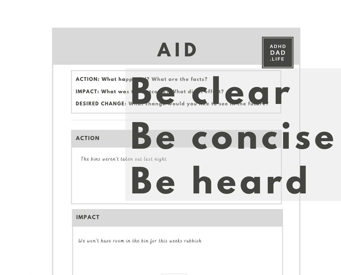 ADHD Tools Worksheet Emotional Regulation Feedback - Etsy