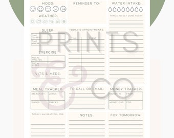 Win the Day Daily Mindfulness Planner Printable - Etsy