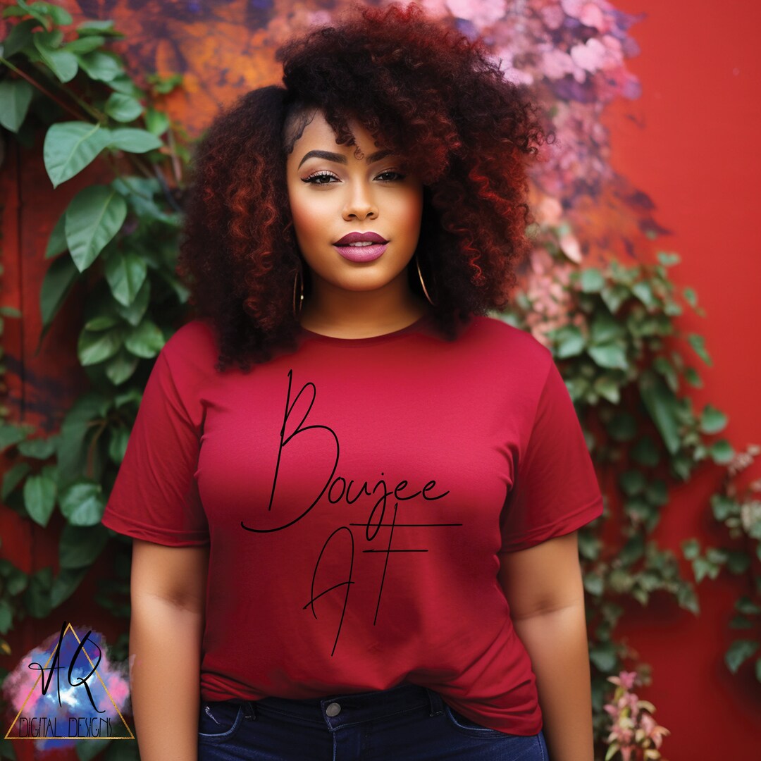 Boujee AF PNG Print for Sublimation or Print, Funny Sublimation, Humor ...