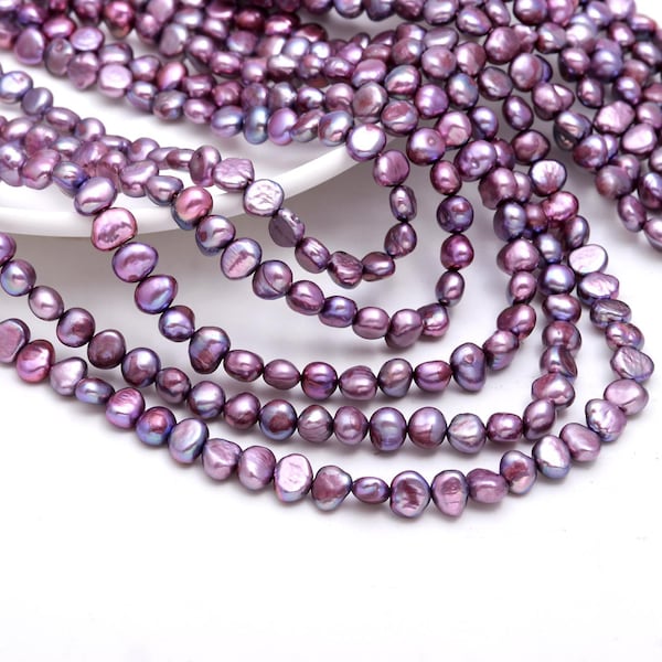 Dark Purple Pearls - Etsy