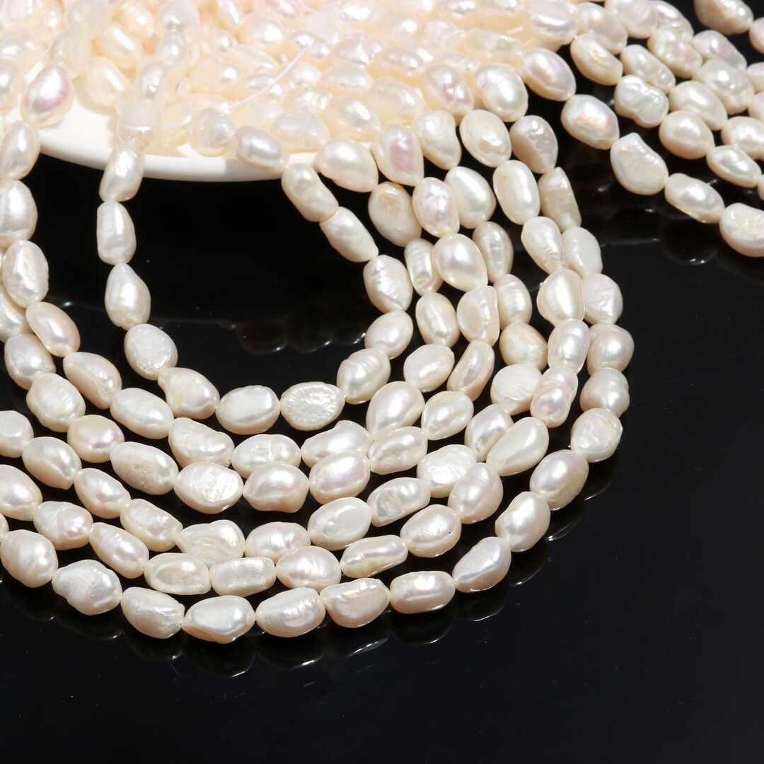Natural Pearl Beads, Freshwater Pearls, Loose Pearl Strand Handmade ...