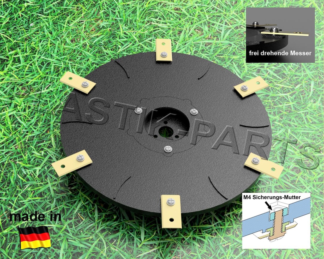 Blade Disc 6 Blades Knife Plate for Husqvarna 320 420 430X 440 450X 520 ...
