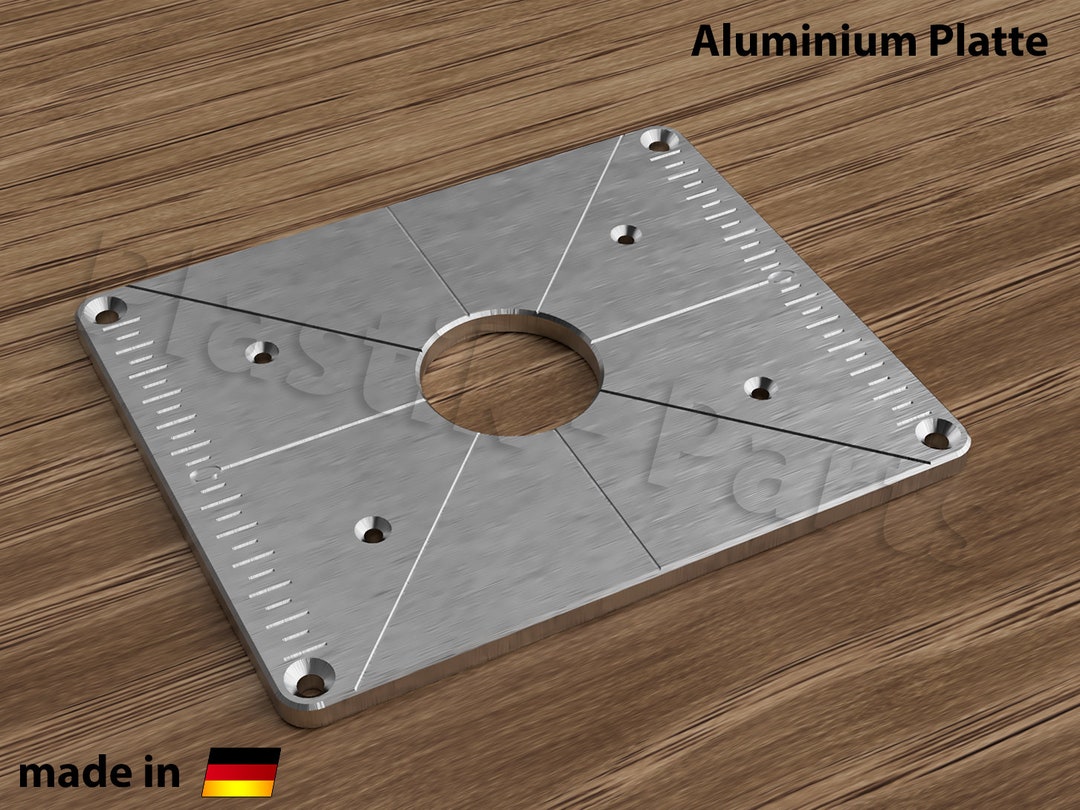 ALU Mounting Plate Insert Plate for Milling Table GÜDE OF1200E 1200 E ...