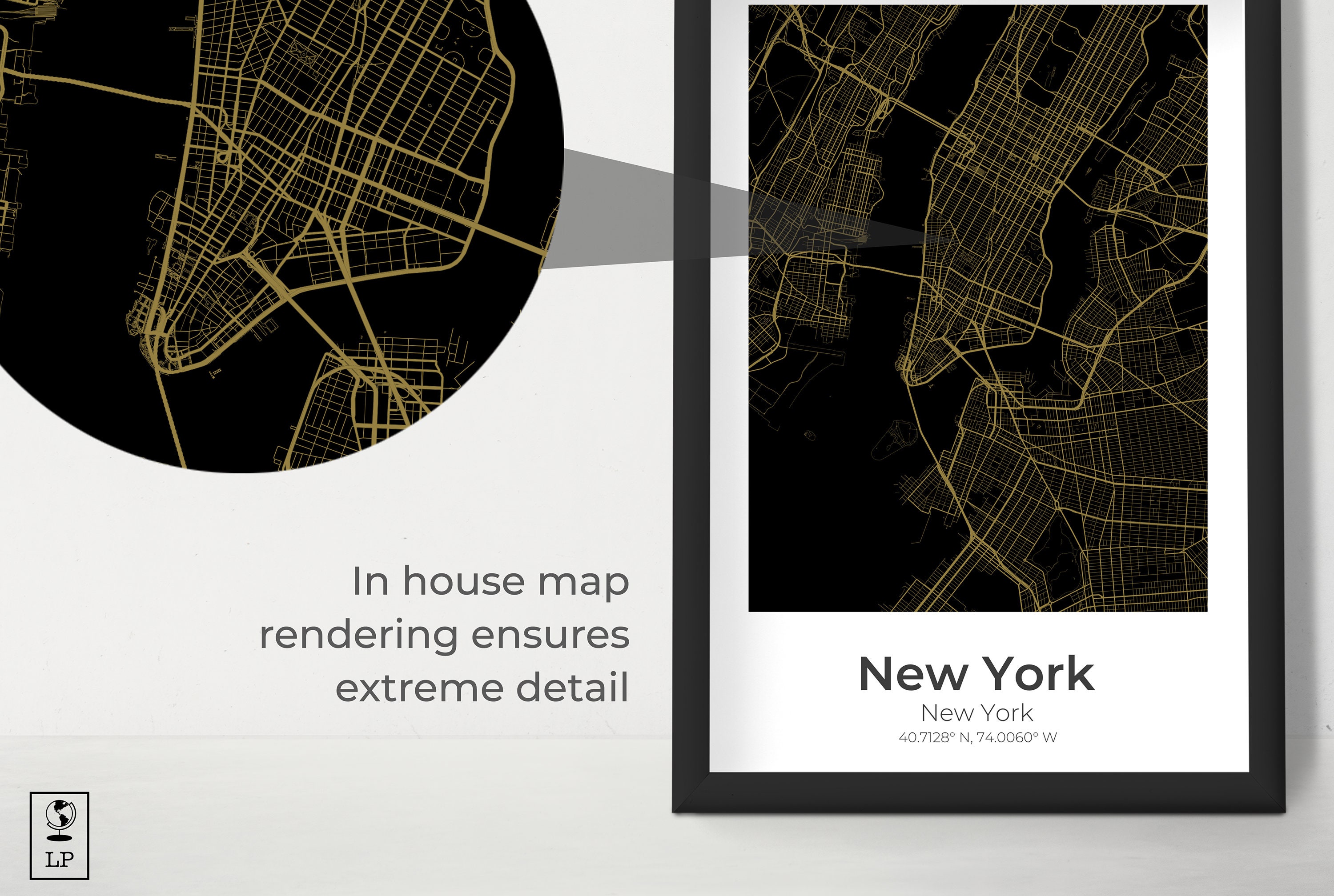 Custom Streep Map Posters Any Location Any Color Any Place - Etsy