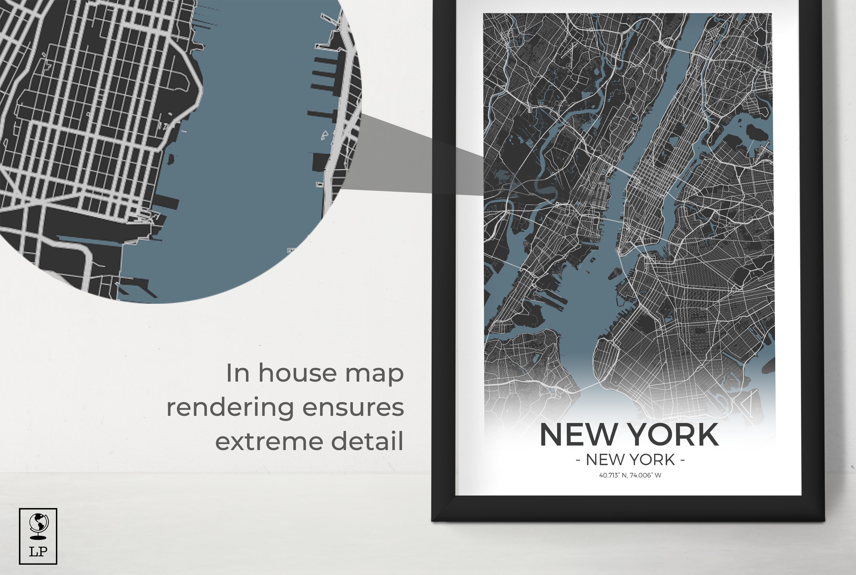 Custom Street Map Prints, Any Location, Colors, Captions Custom Map ...