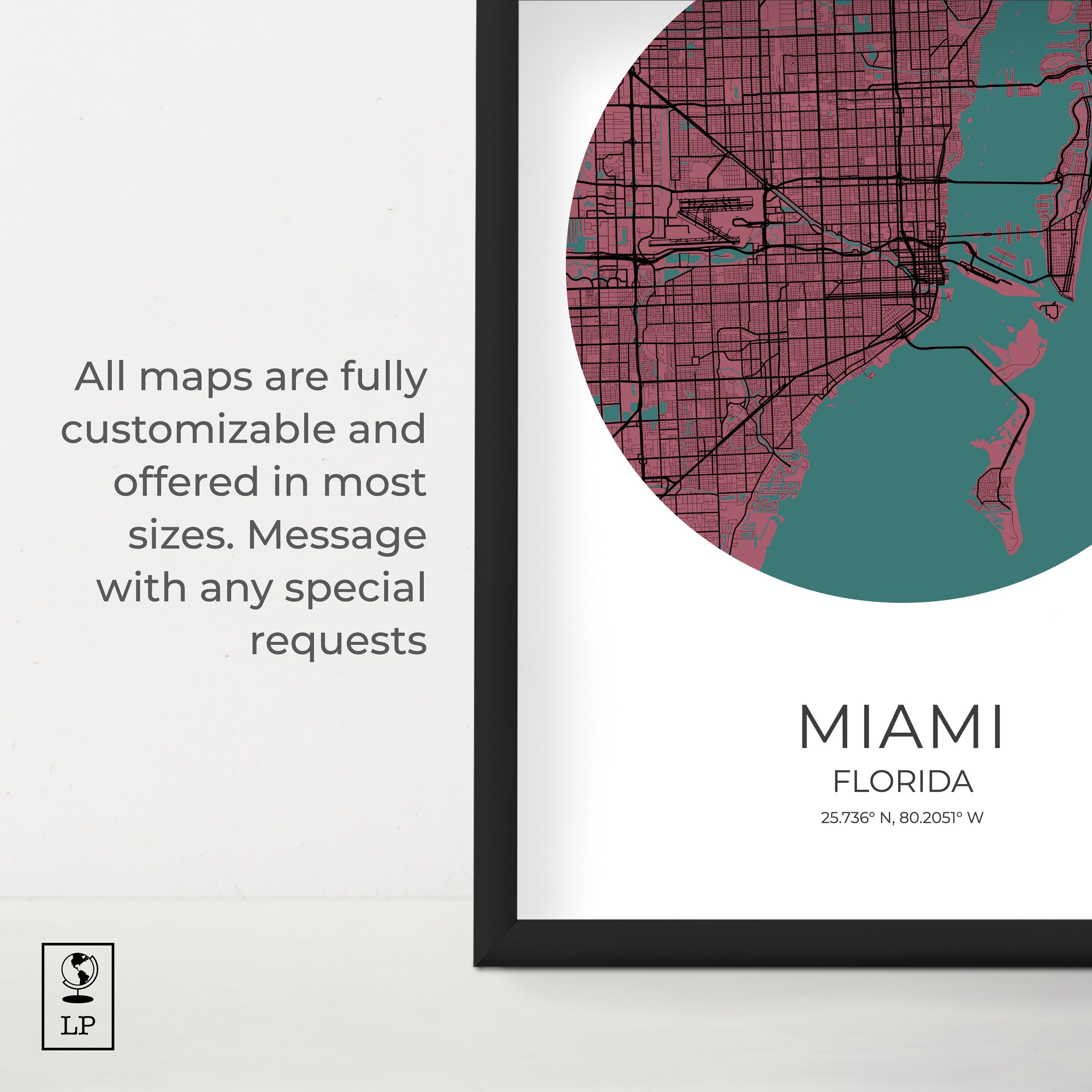 Custom Streep Map Posters, Any Location, Any Color, Any Place - Map ...