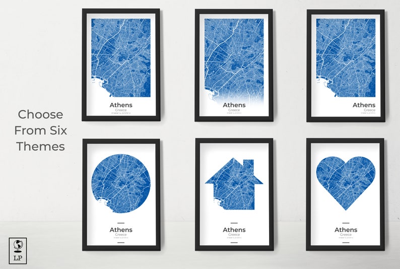 Custom Streep Map Posters, Any Location, Any Color, Any Place - Map ...