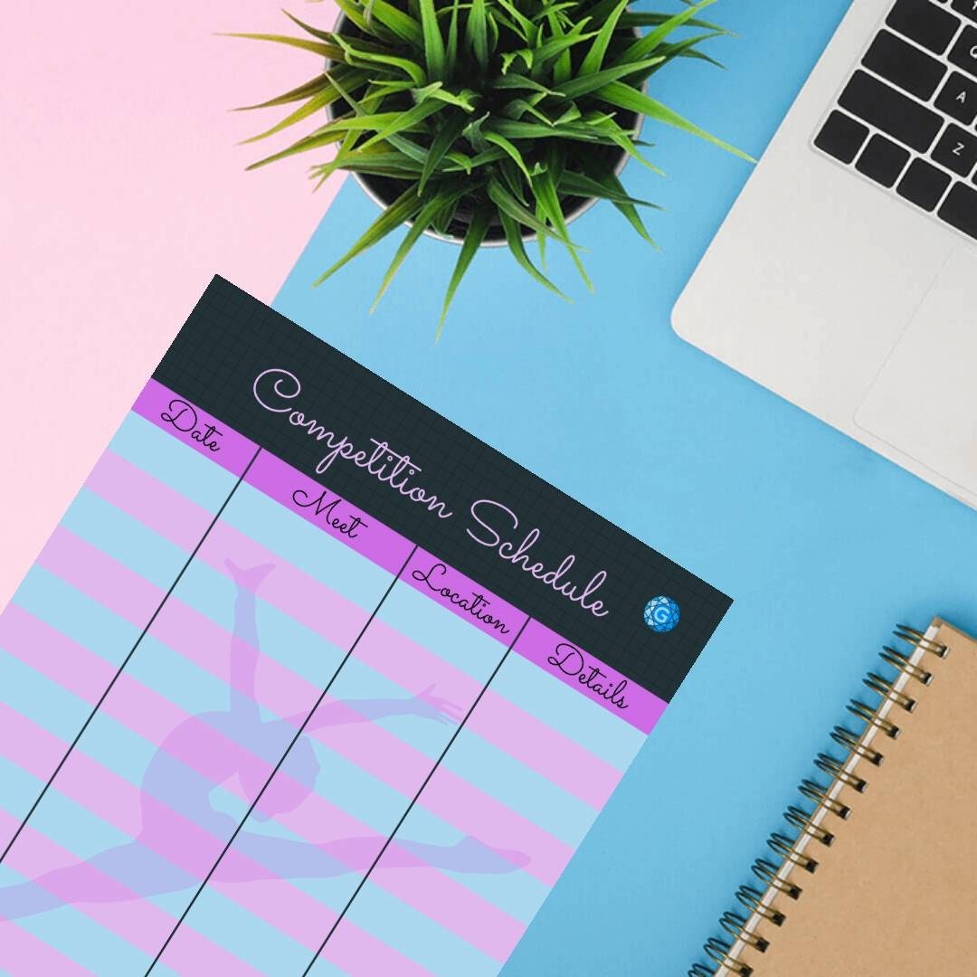 Competition Schedule, Meet Season Schedule, Digital Download, PDF File ...