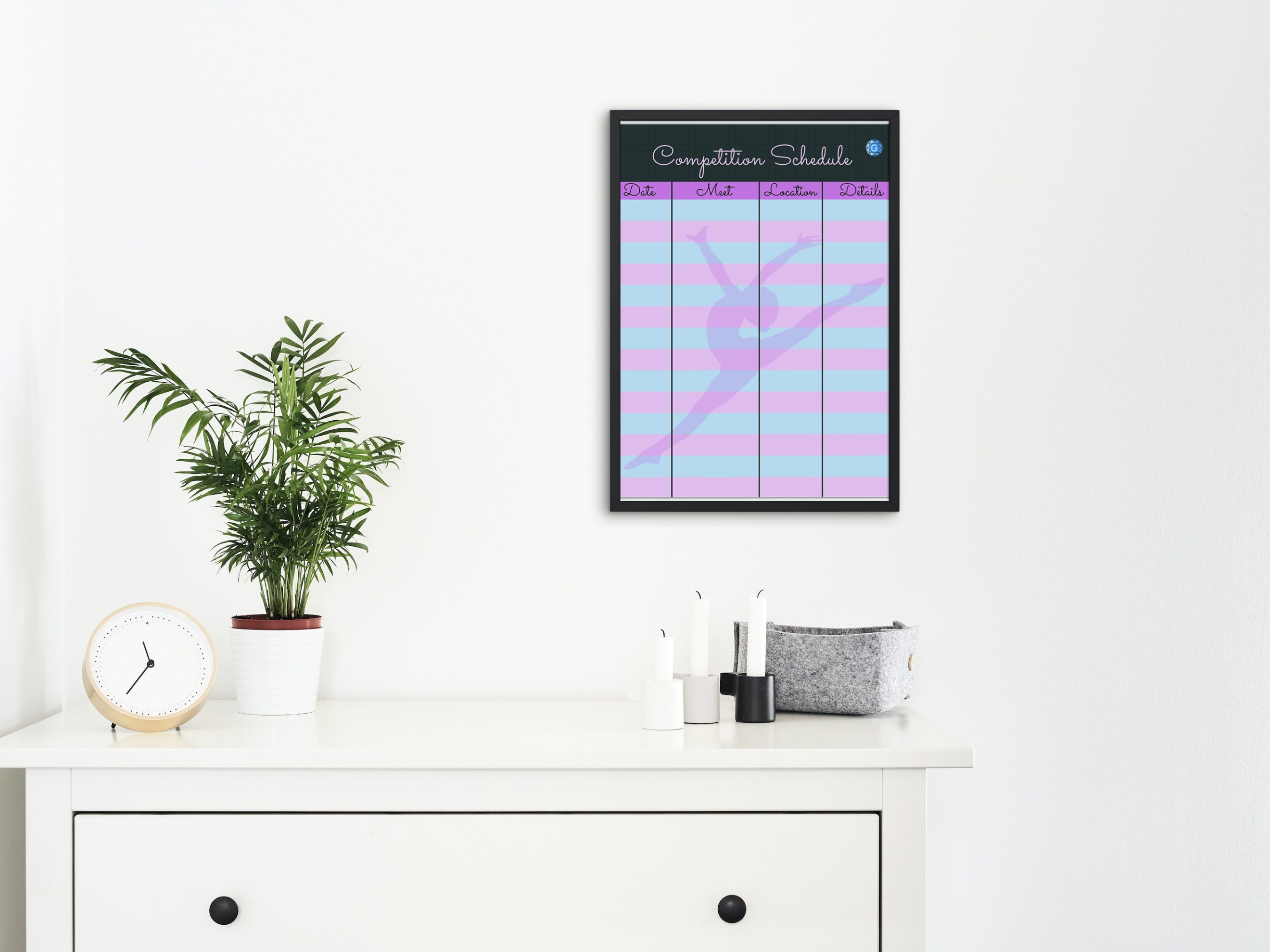 Competition Schedule, Meet Season Schedule, Digital Download, PDF File ...