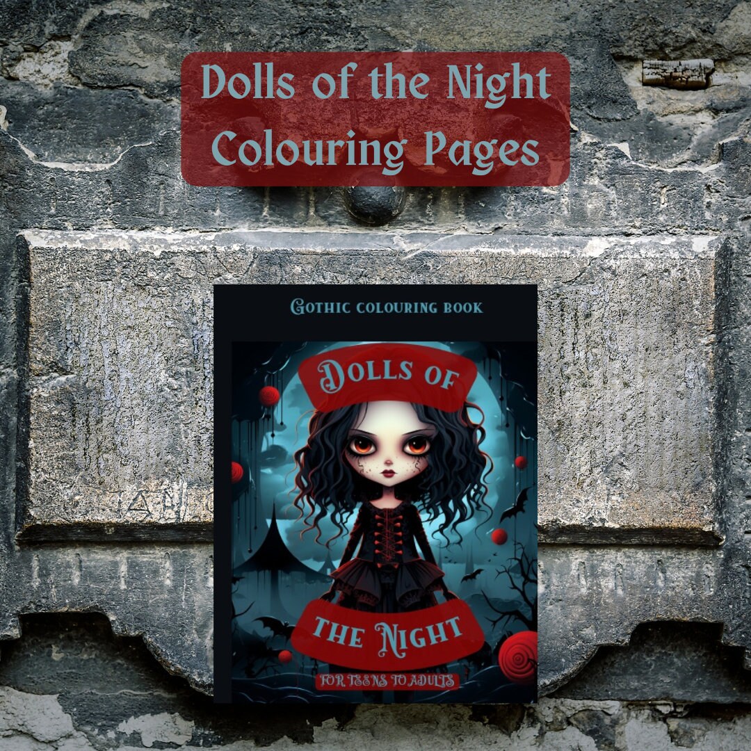 Gothic Colouring Pages Creative Colouring for Teenagers to Adults Dark ...