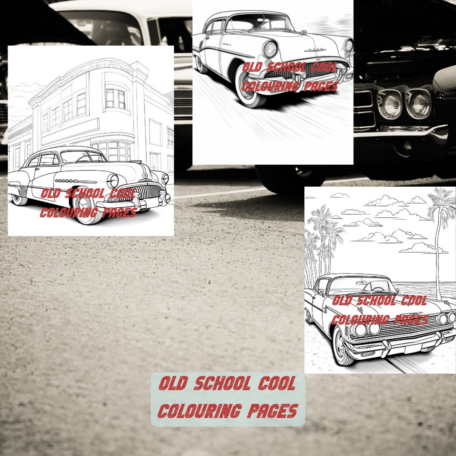 Cars Colouring Pages Creative Classic Cars Lovers Adult to Teens PDF ...