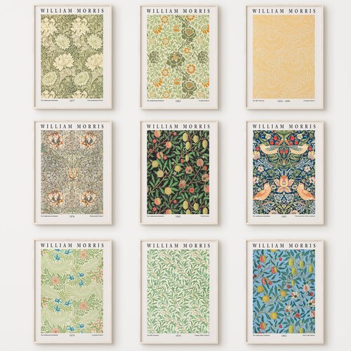 Set of 6 William Morris Print Gallery Wall Set Art Nouveau - Etsy