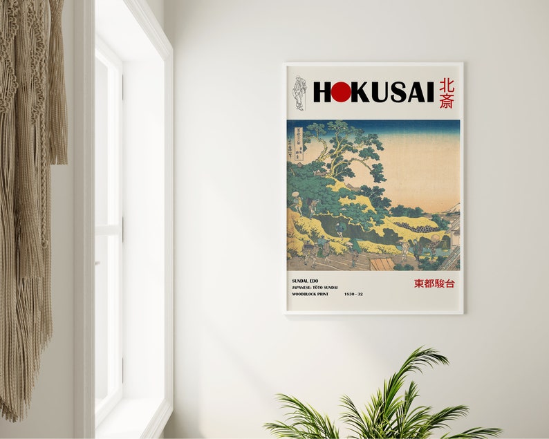 Hokusai Japanese Art Print Sundai Edo Poster Japanese | Etsy
