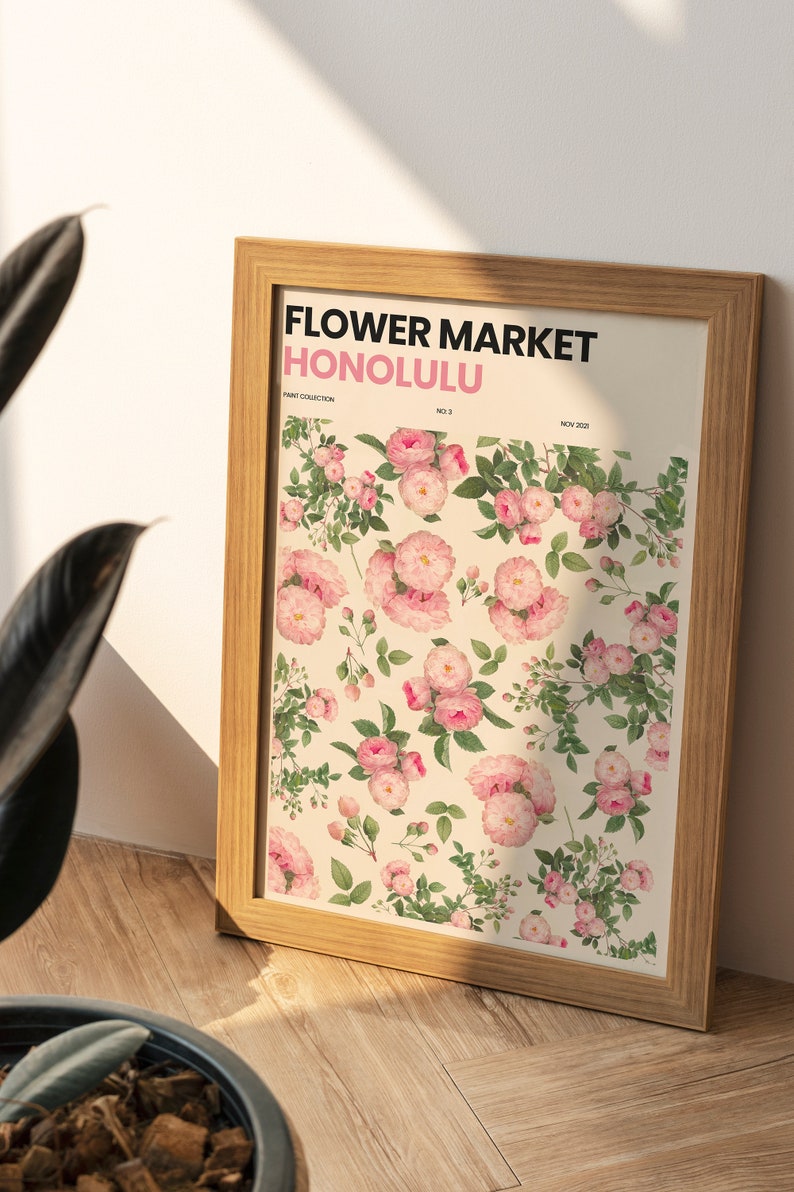 Flower Market Set of 6 Flower Market Prints Gallery Wall - Etsy