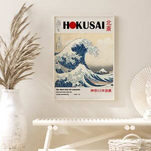 Hokusai the Great Wave Poster, Japanese Art Print, Hokusai Print ...