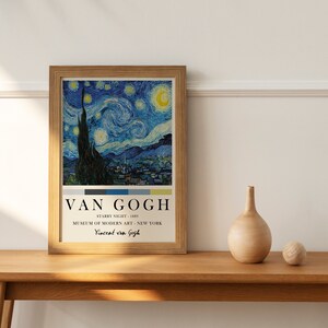 Van Gogh Print, Van Gogh Starry Night Gift, Van Gogh Wall Art, Museum ...
