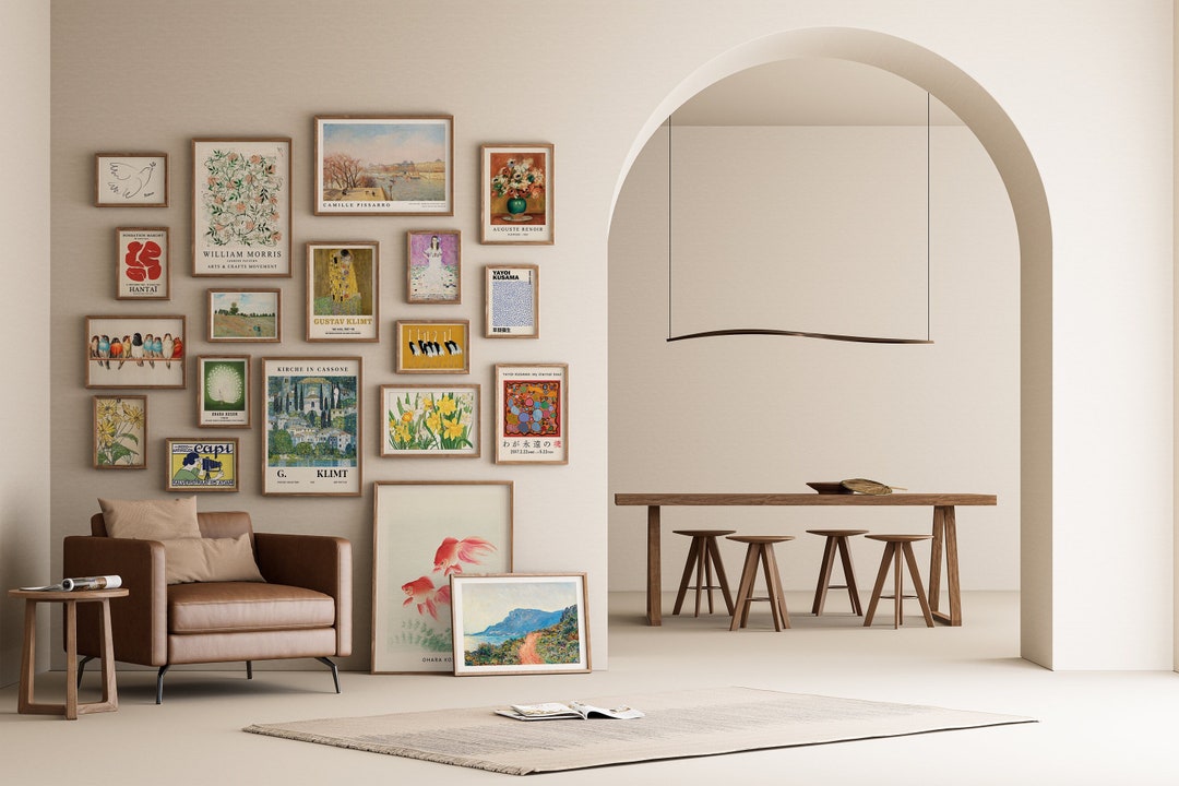 Eclectic Gallery Wall Set Aesthetic Room Decor Set of 19 - Etsy