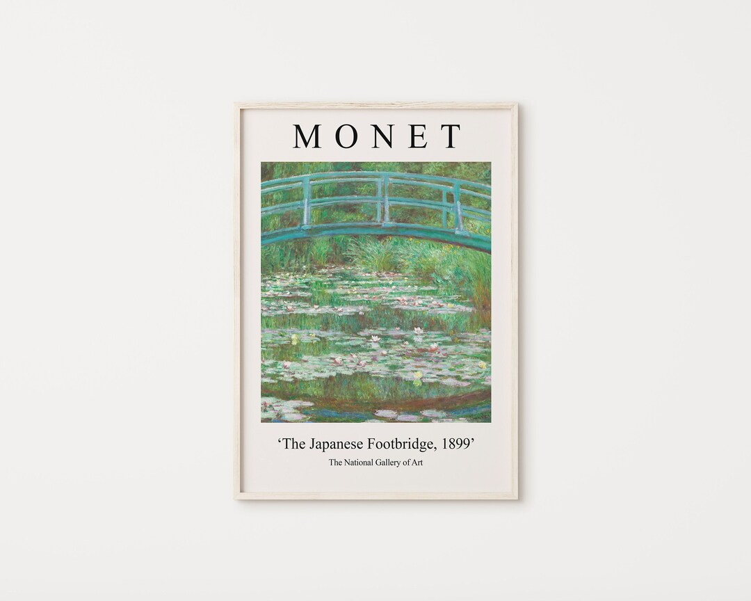 Claude Monet Exhibition Poster, Monet Print, Monet Wall Art, Printable ...
