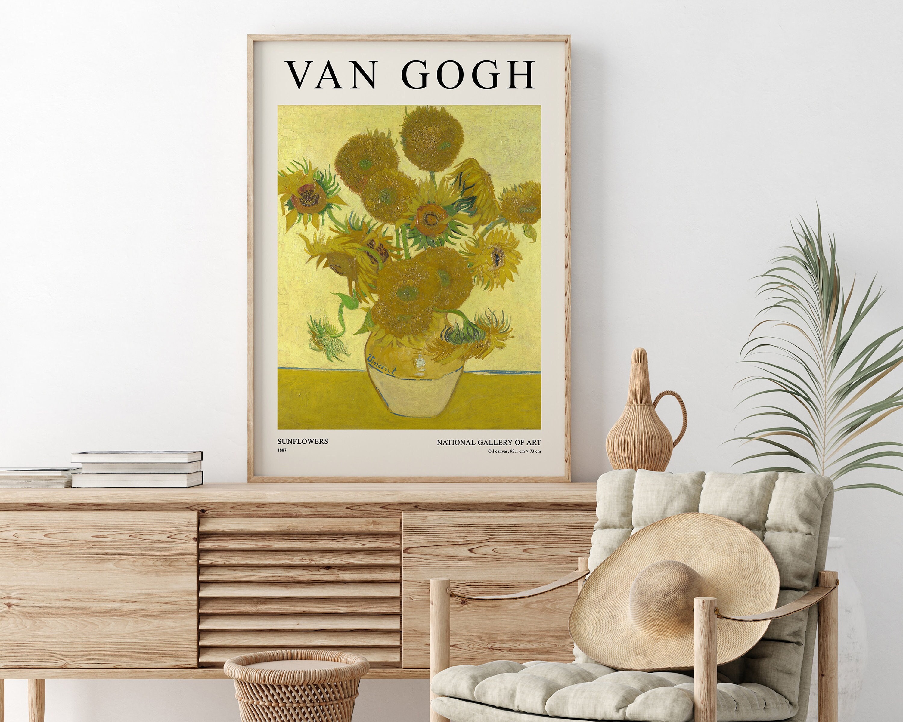 Van Gogh Sunflowers Printable Poster Van Gogh Print | Etsy