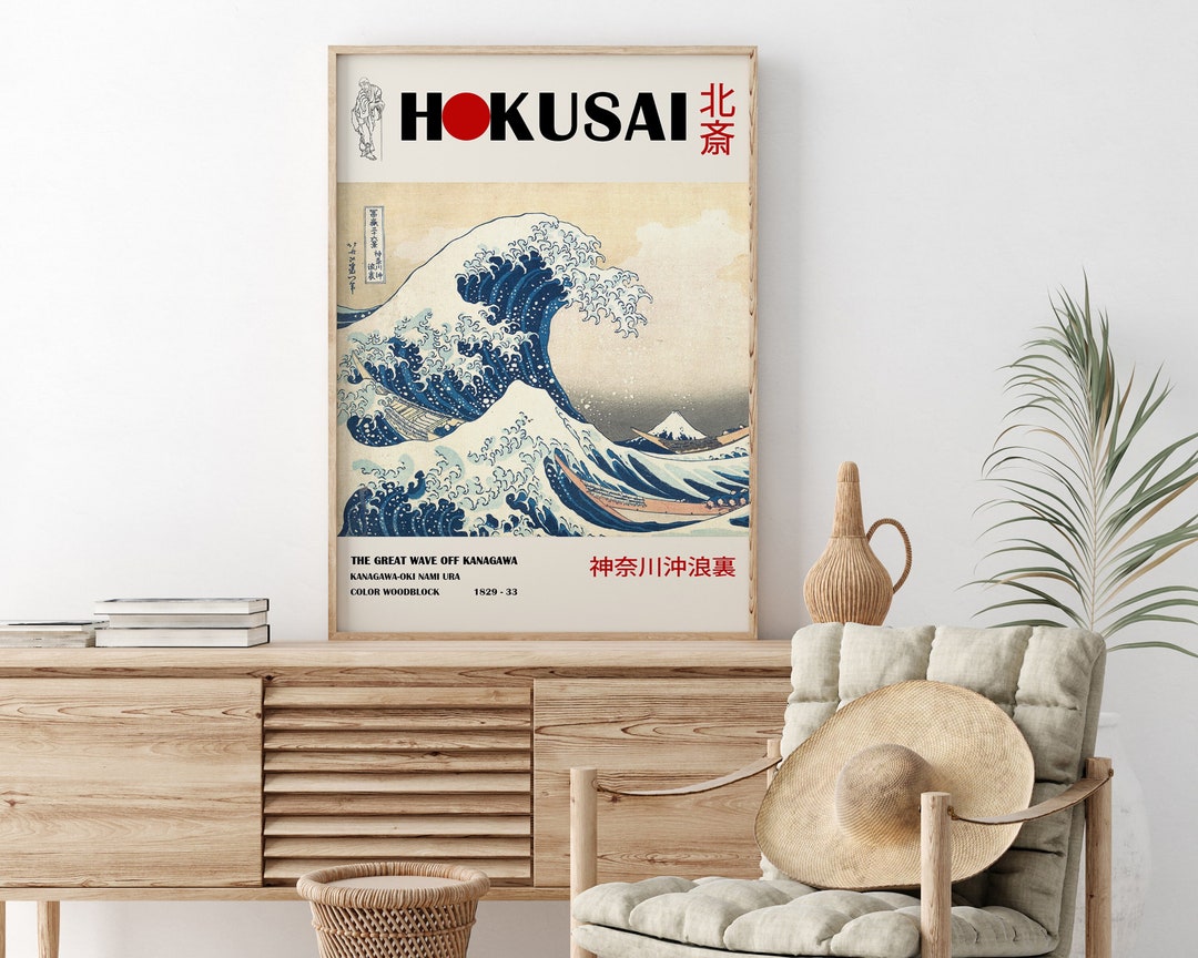 Hokusai the Great Wave Poster, Japanese Art Print, Hokusai Print ...