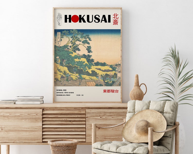 Hokusai Japanese Art Print Sundai Edo Poster Japanese | Etsy