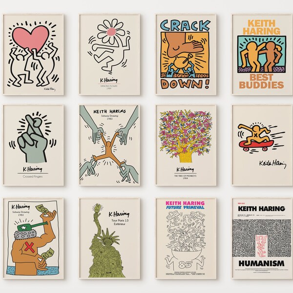Keith Haring Poster - Etsy