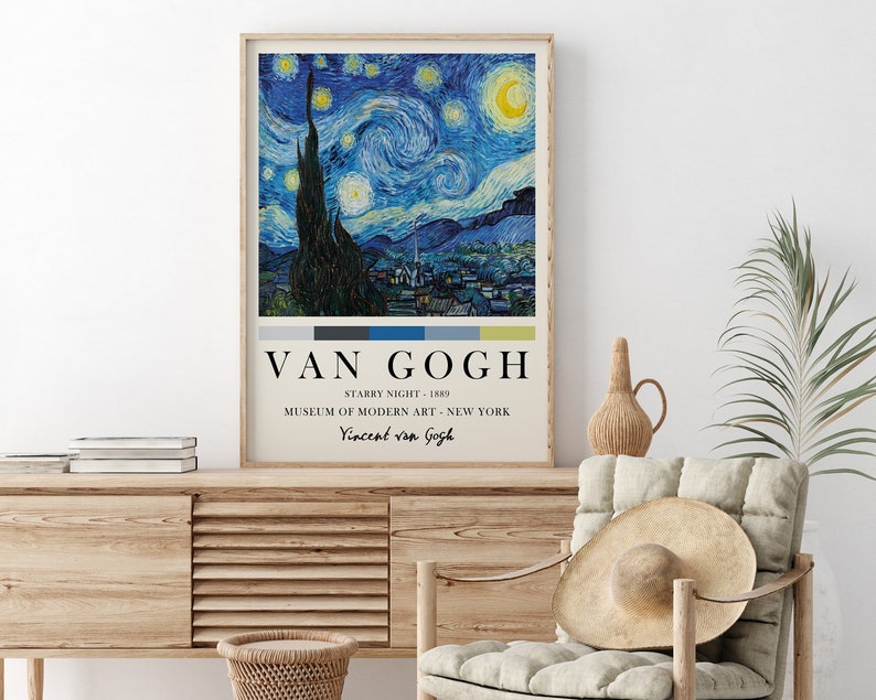 Van Gogh Print Van Gogh Starry Night Gift Van Gogh Wall Art - Etsy